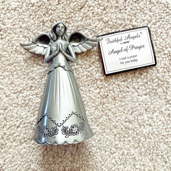 GANZ | Accents | Host Pick Gray Pewter Angel Of Prayer Figurine | Poshmark
